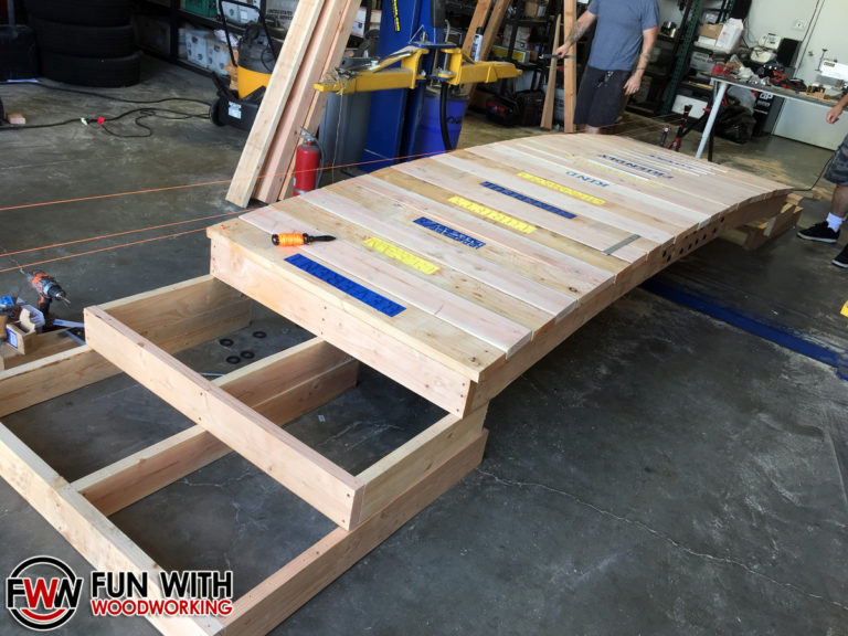 We built a giant Cub Scout Bridge – FUN WITH WOODWORKING