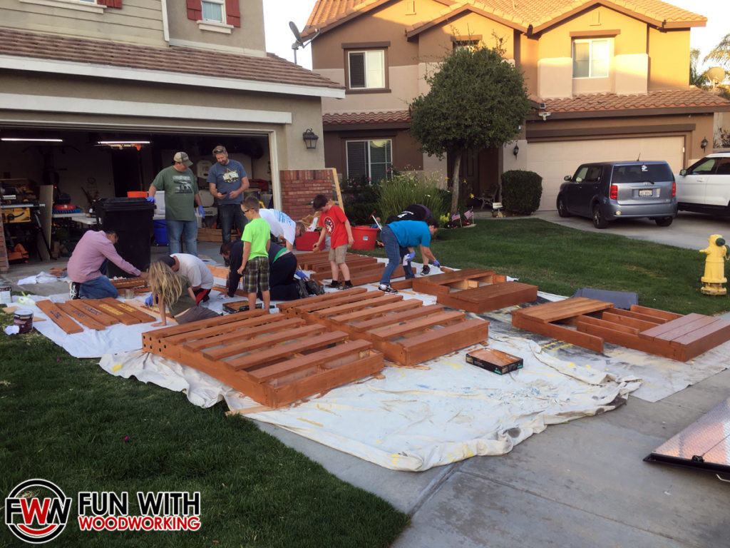 We built a giant Cub Scout Bridge – FUN WITH WOODWORKING