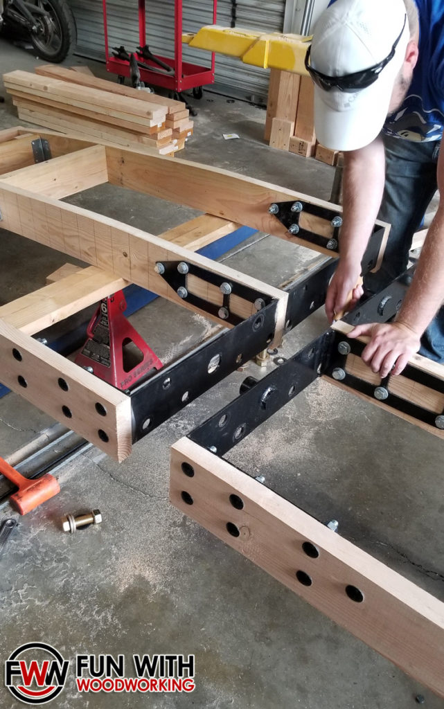 We built a giant Cub Scout Bridge – FUN WITH WOODWORKING