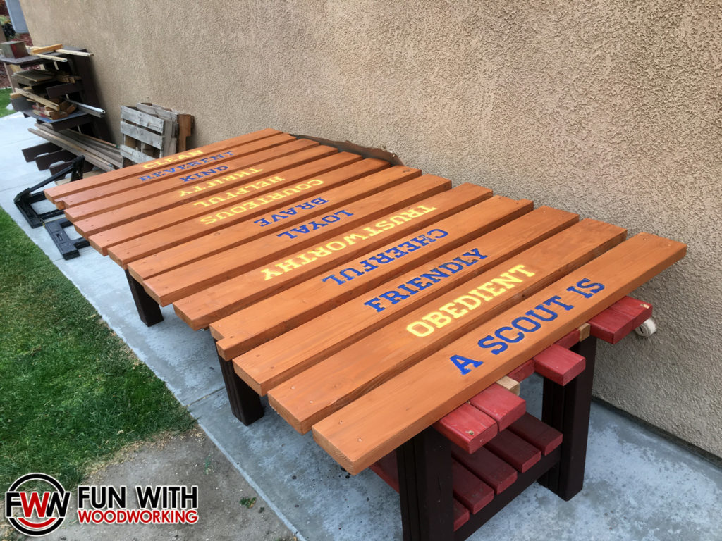 We built a giant Cub Scout Bridge – FUN WITH WOODWORKING