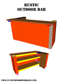 Rustic Outdoor Bar – Digital Plans – FUN WITH WOODWORKING