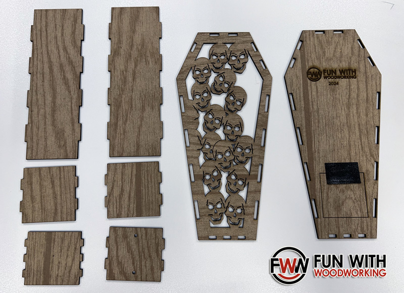 10″ Coffin Lantern – Skulls – digital design files – FUN WITH WOODWORKING